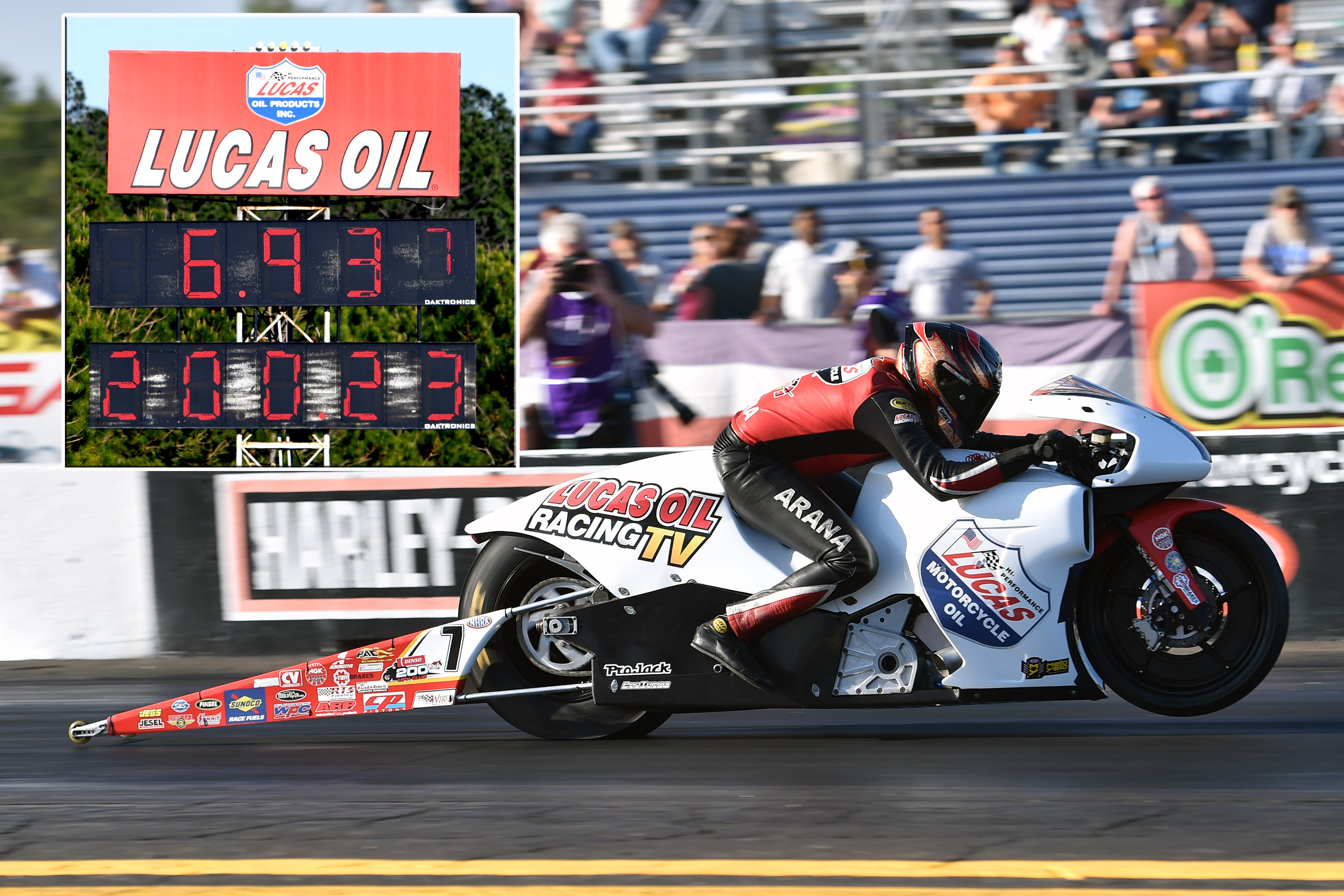 Mickey Thompson | Arana, Jr. first to 200 mph on NHRA drag bike